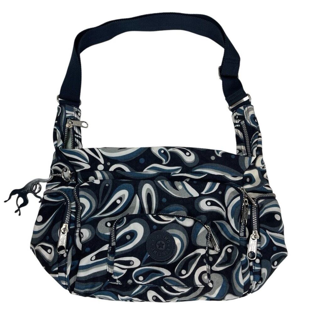 Kipling Blue Eye Print Carry On Travel Satchel/Tote B… - Gem